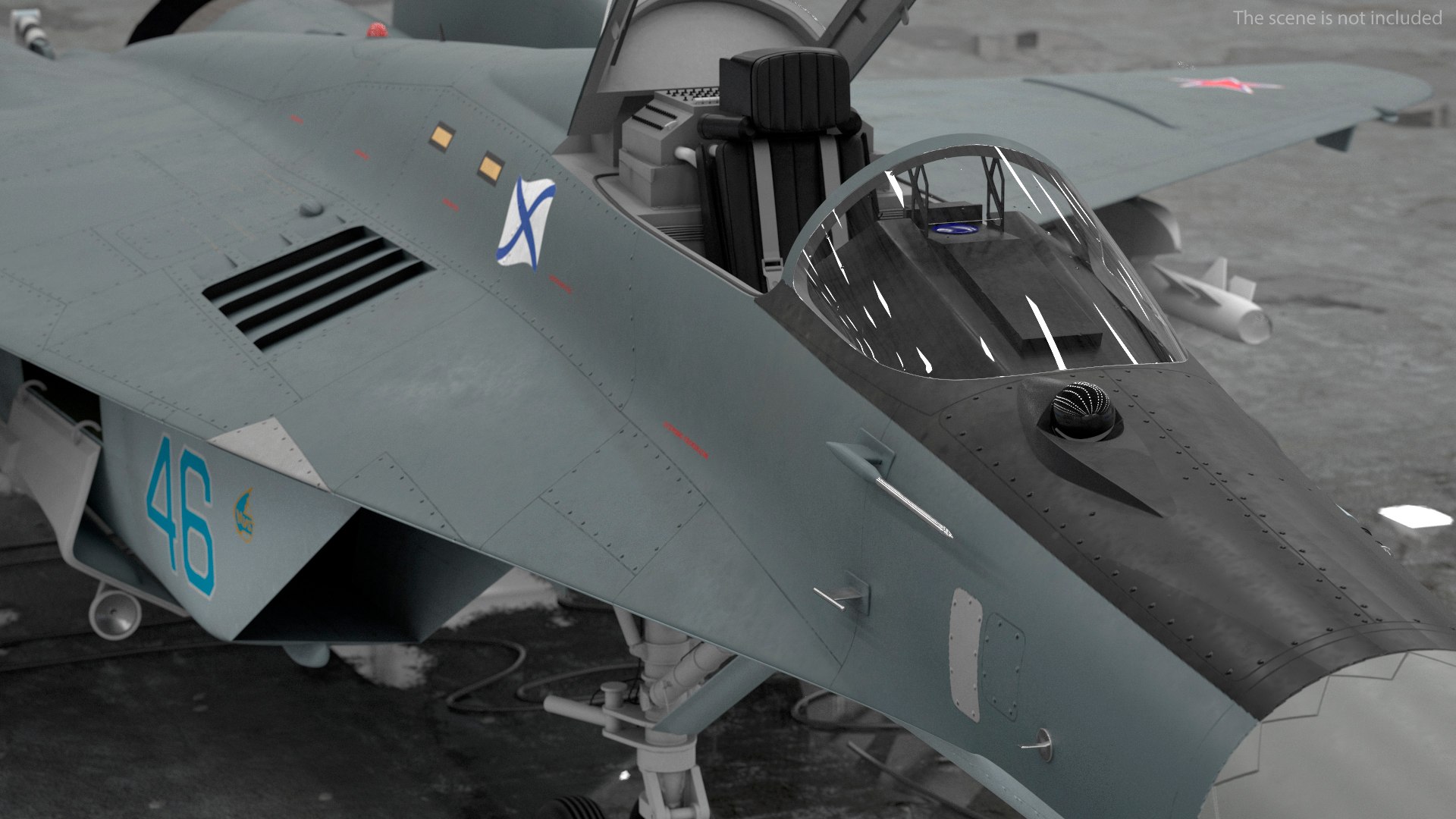 3D MiG 29KR Fulcrum D Russian Navy with Armament Rigged model ...