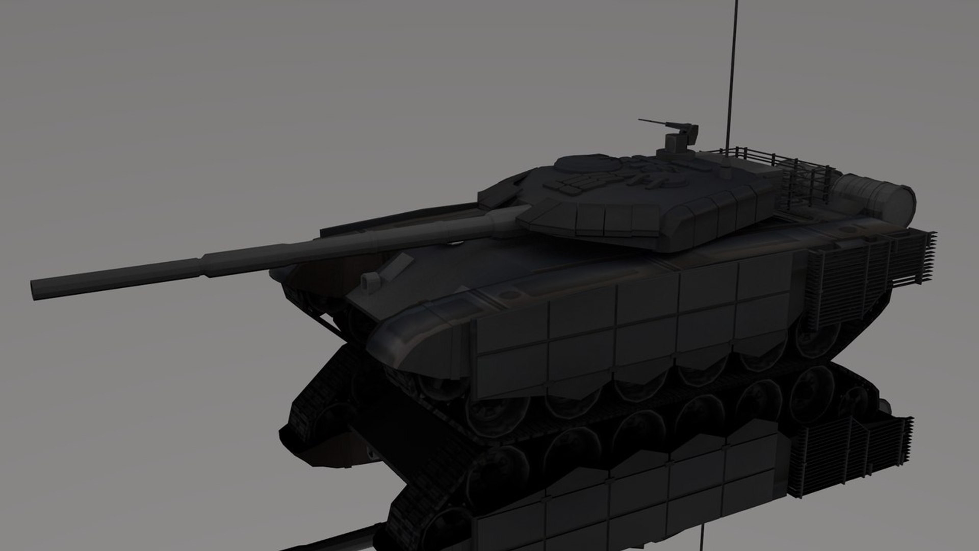 3d T-90sm Tank T-90