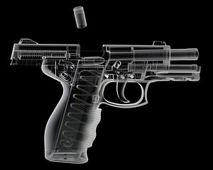 sig p228 pistol 3d model