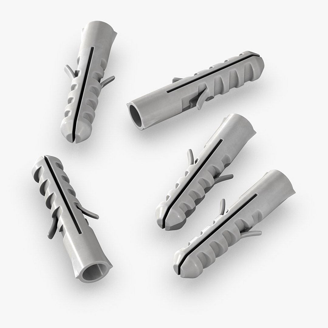 3D Screw Anchor Rawlplug - TurboSquid 1289462