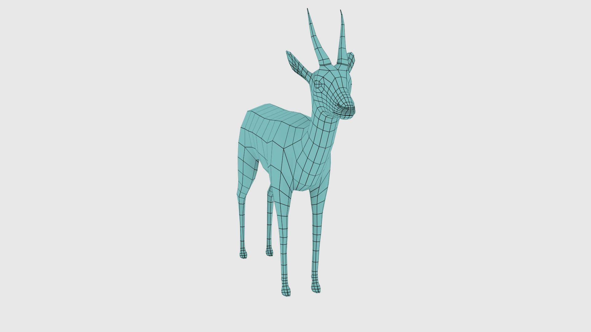 3D Gazelle Low Poly Model - TurboSquid 1743222