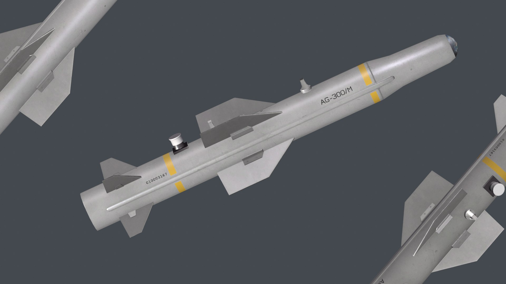 China Aviation Pack Weapon AG-300-M And BOMB CS-BBM2 3D Model - TurboSquid 2190072