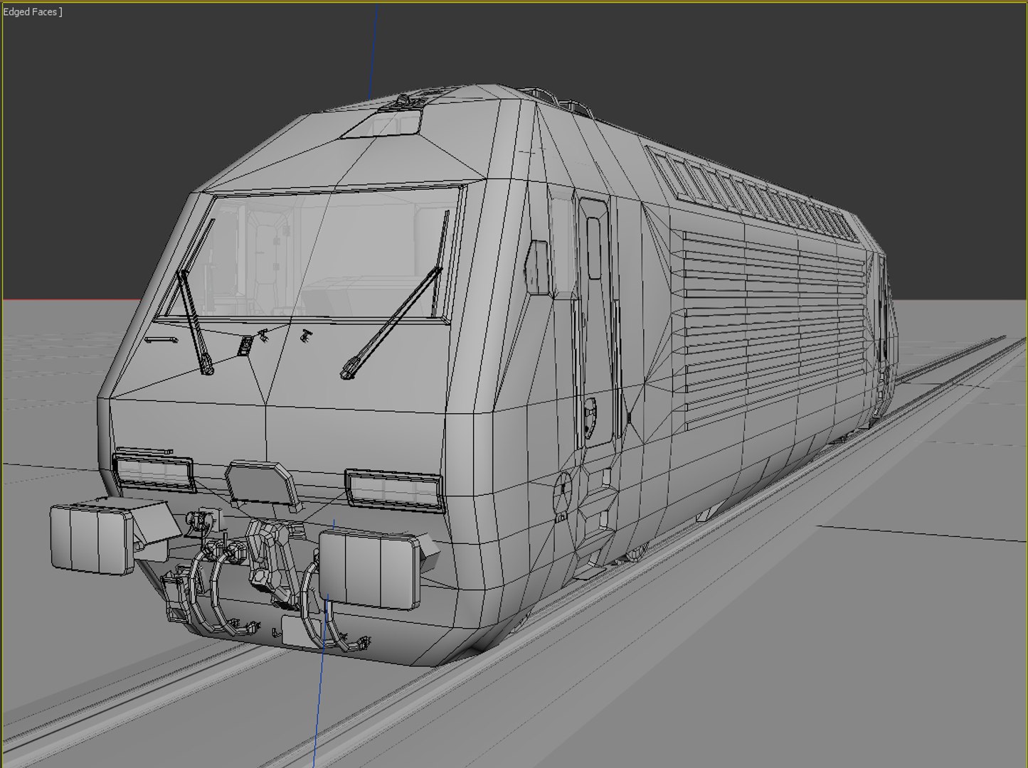 Passenger Train 3d Model