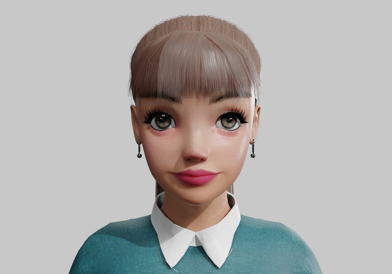 3D Standard Cute Woman V22444 - TurboSquid 2282782