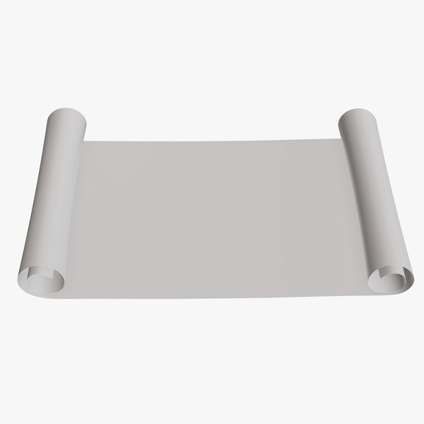 3D scroll paper roll - TurboSquid 1658065