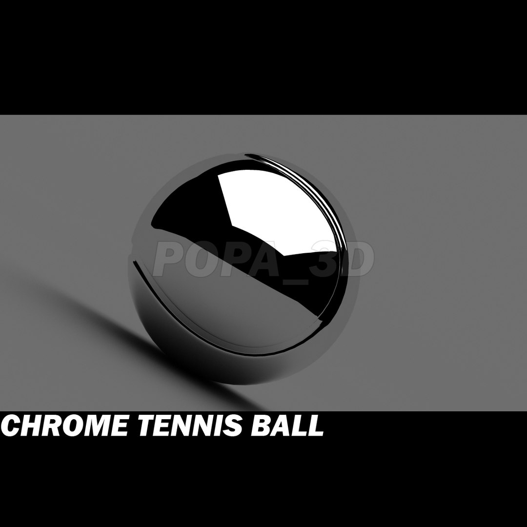3d Tennis Ball Chrome Materials