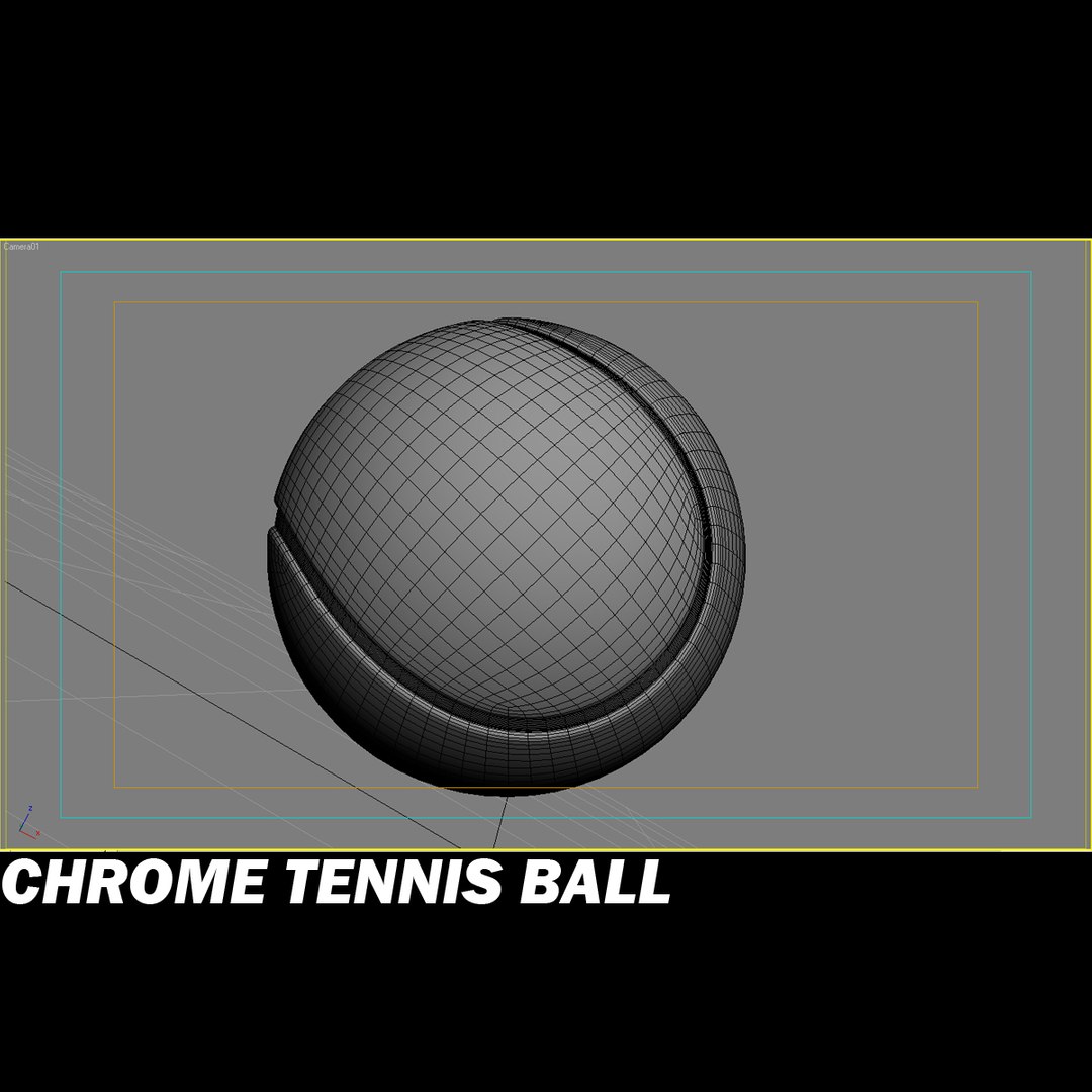 3d Tennis Ball Chrome Materials