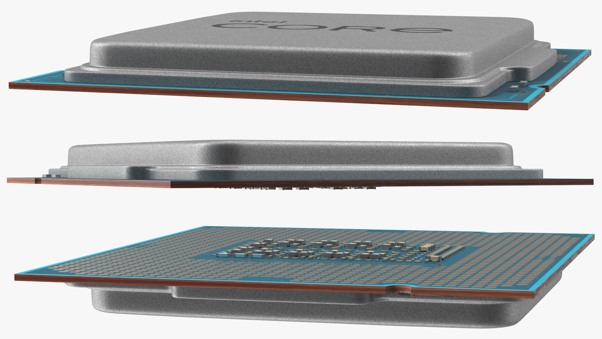 Intel Core LGA Package CPU 3D Model - TurboSquid 1813881