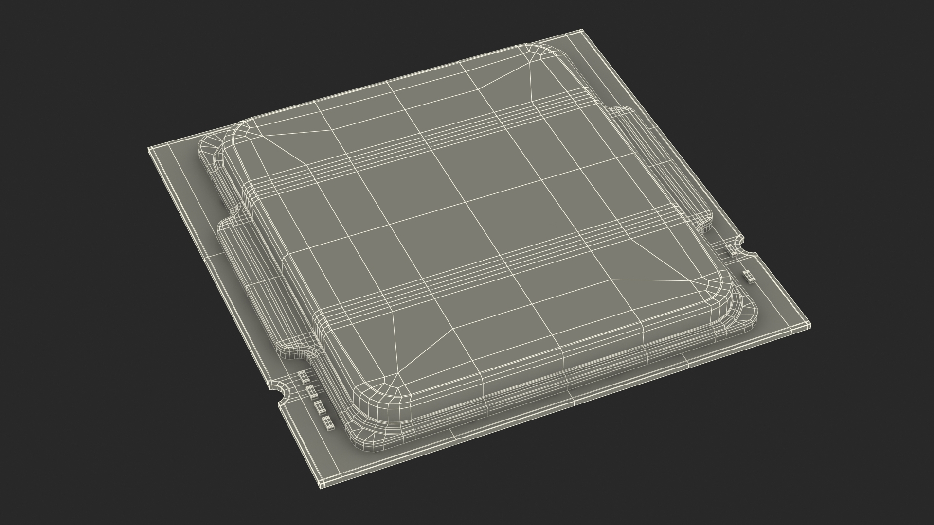 Intel Core LGA Package CPU 3D Model - TurboSquid 1813881