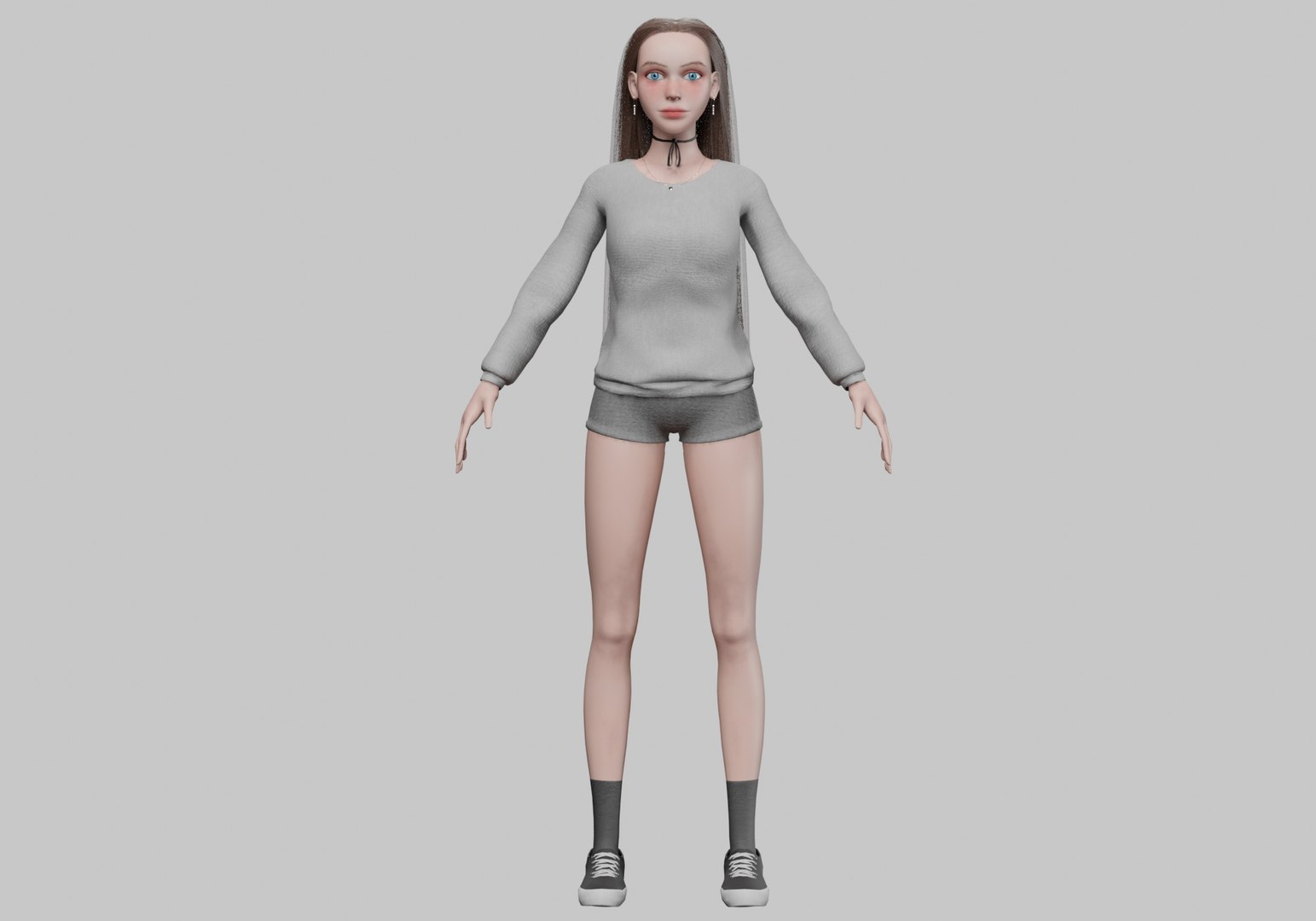 3D Basic Cute Woman V31613 - TurboSquid 2266139