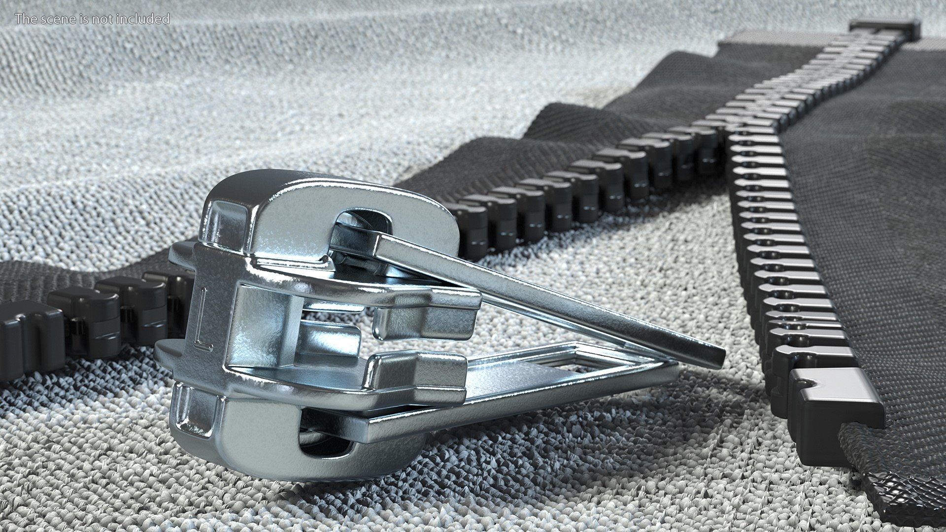 3D Two Sided Zipper Slider Metal Model - TurboSquid 1793832