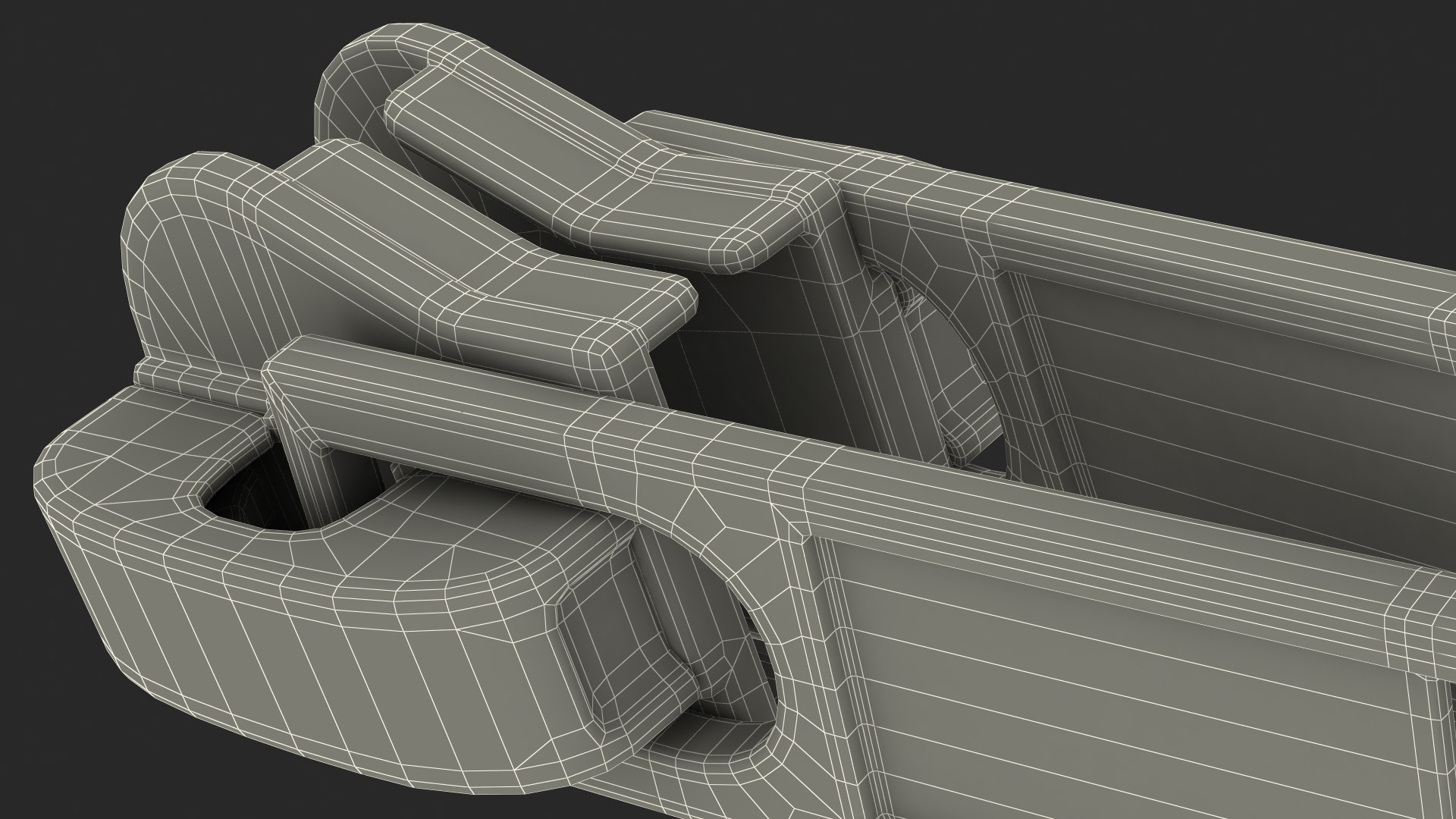 3D Two Sided Zipper Slider Metal Model - TurboSquid 1793832