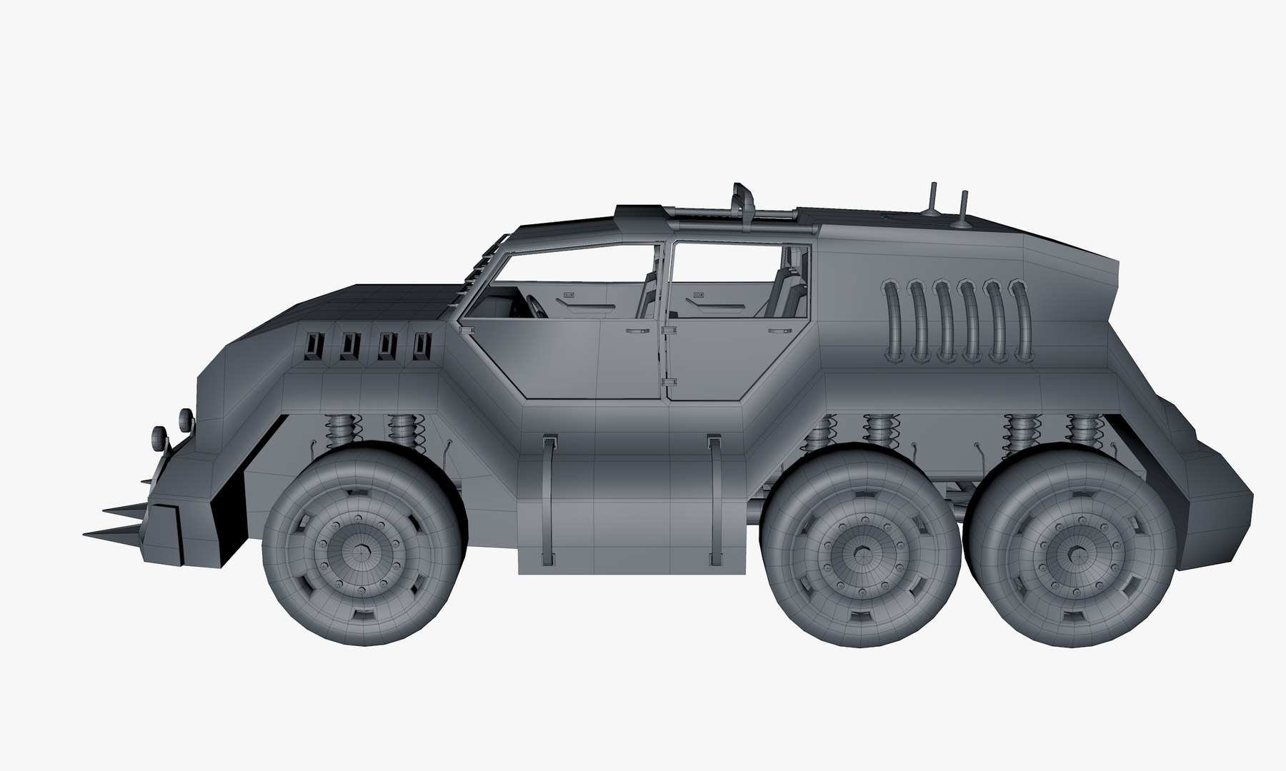 3d Futuristic Vehicle Model