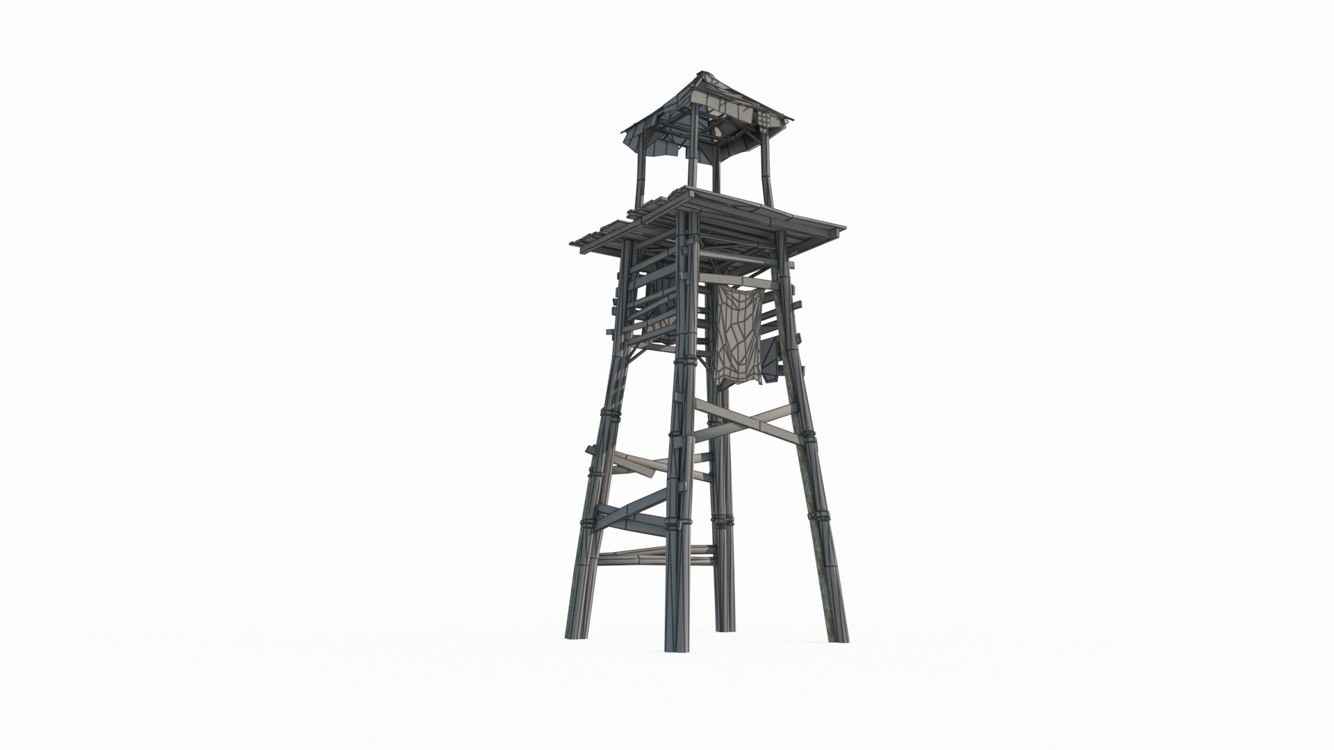 Ancient Observation Tower 3D - TurboSquid 2191797