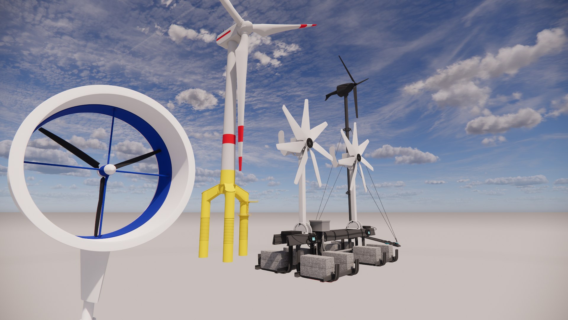 Wind-power Generation-A2 Model - TurboSquid 2251623