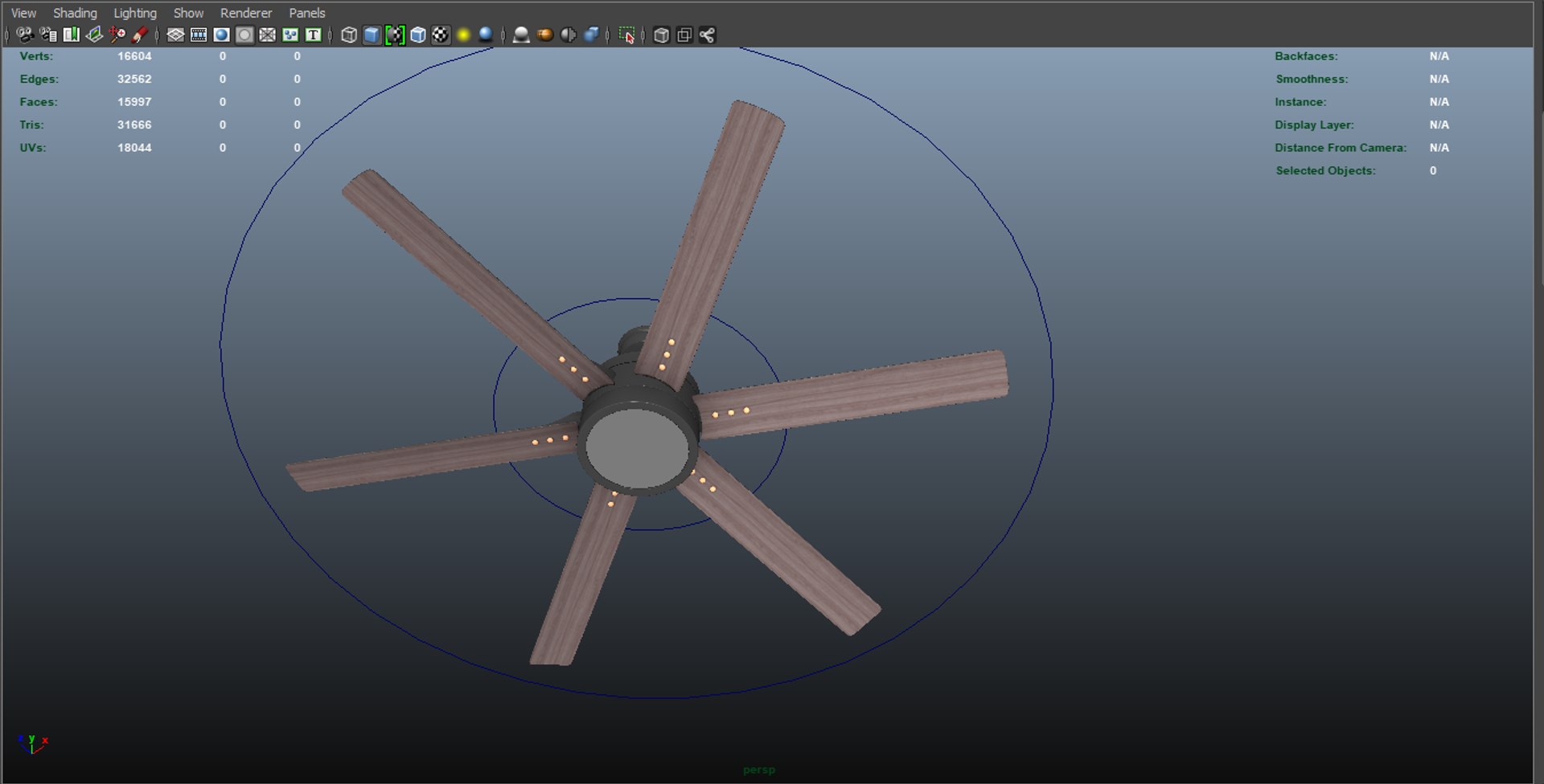 3D Ceiling Fan Six Blade Animated 3d Model - TurboSquid 1925101