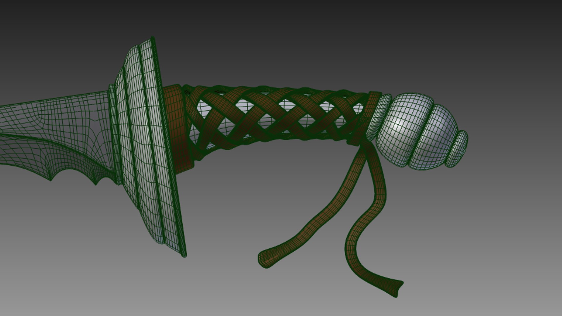 3ds max ancient scimitar sword