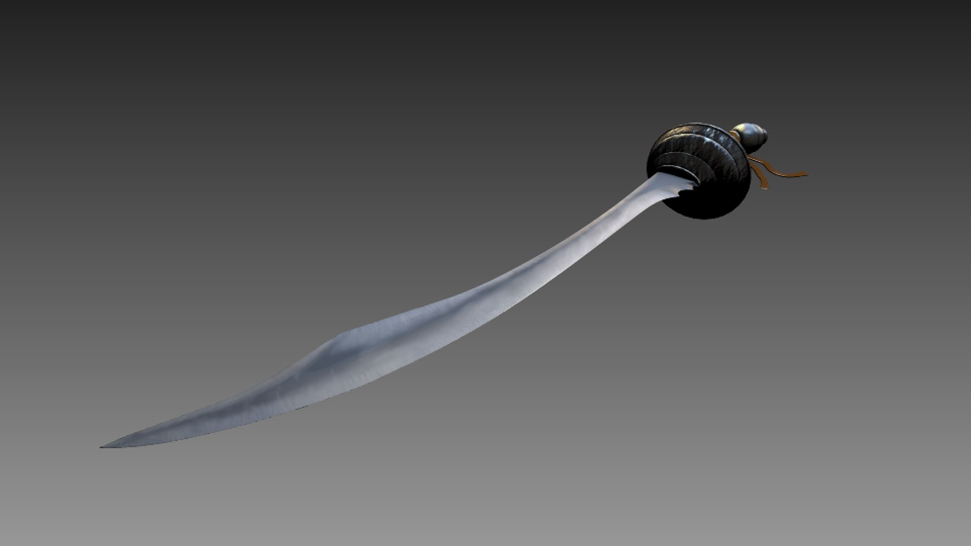 3ds max ancient scimitar sword
