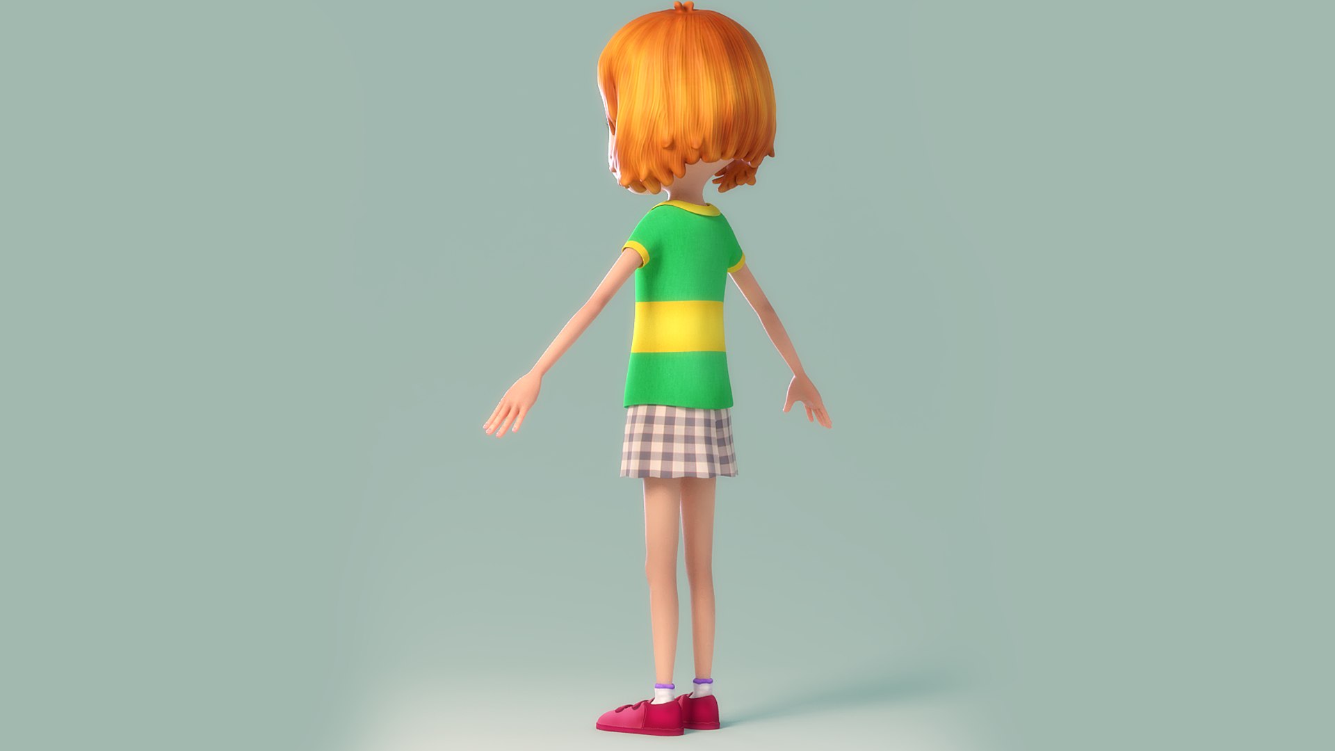 Free Cartoon Girl Rigged 3D - TurboSquid 1950944