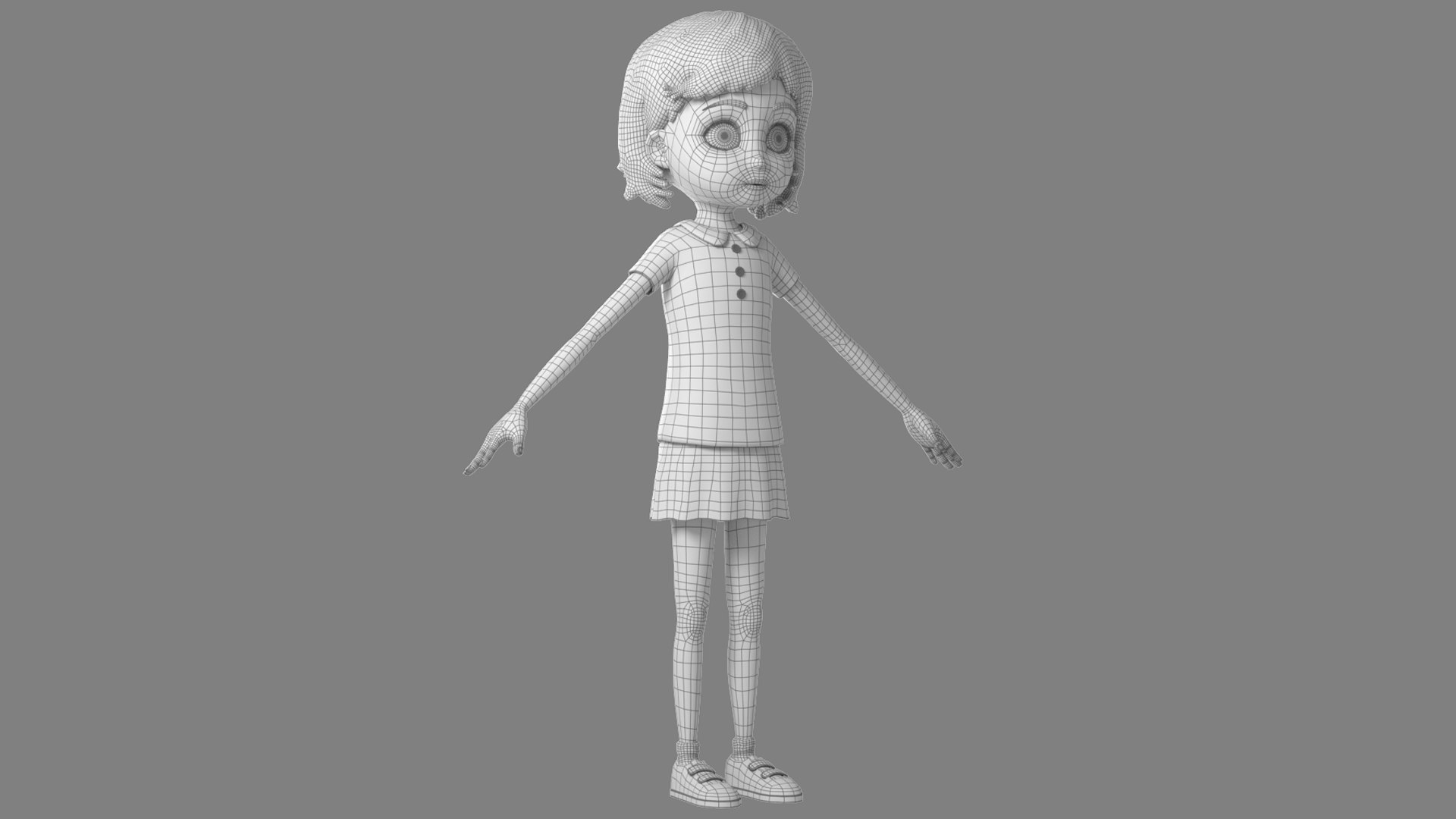 Free Cartoon Girl Rigged 3D - TurboSquid 1950944