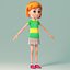 Free Cartoon Girl Rigged 3D - TurboSquid 1950944