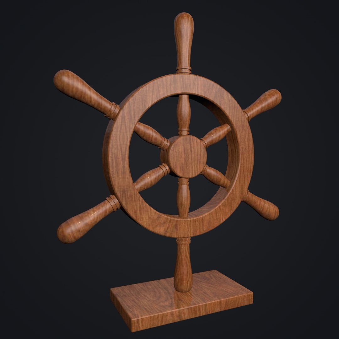 3d Model Nautical Wheel