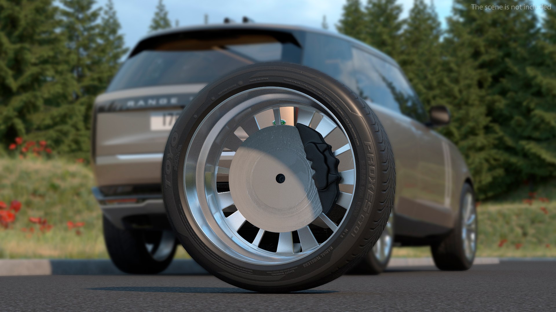 3D Range Rover Wheel - TurboSquid 1948177