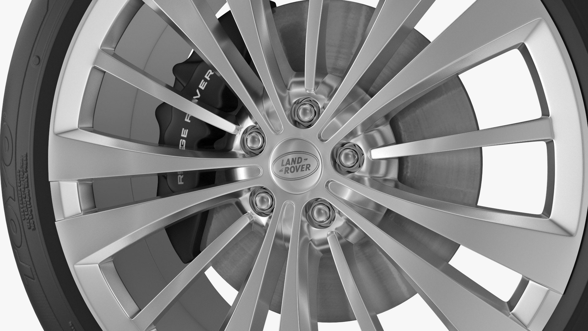 3D Range Rover Wheel - TurboSquid 1948177