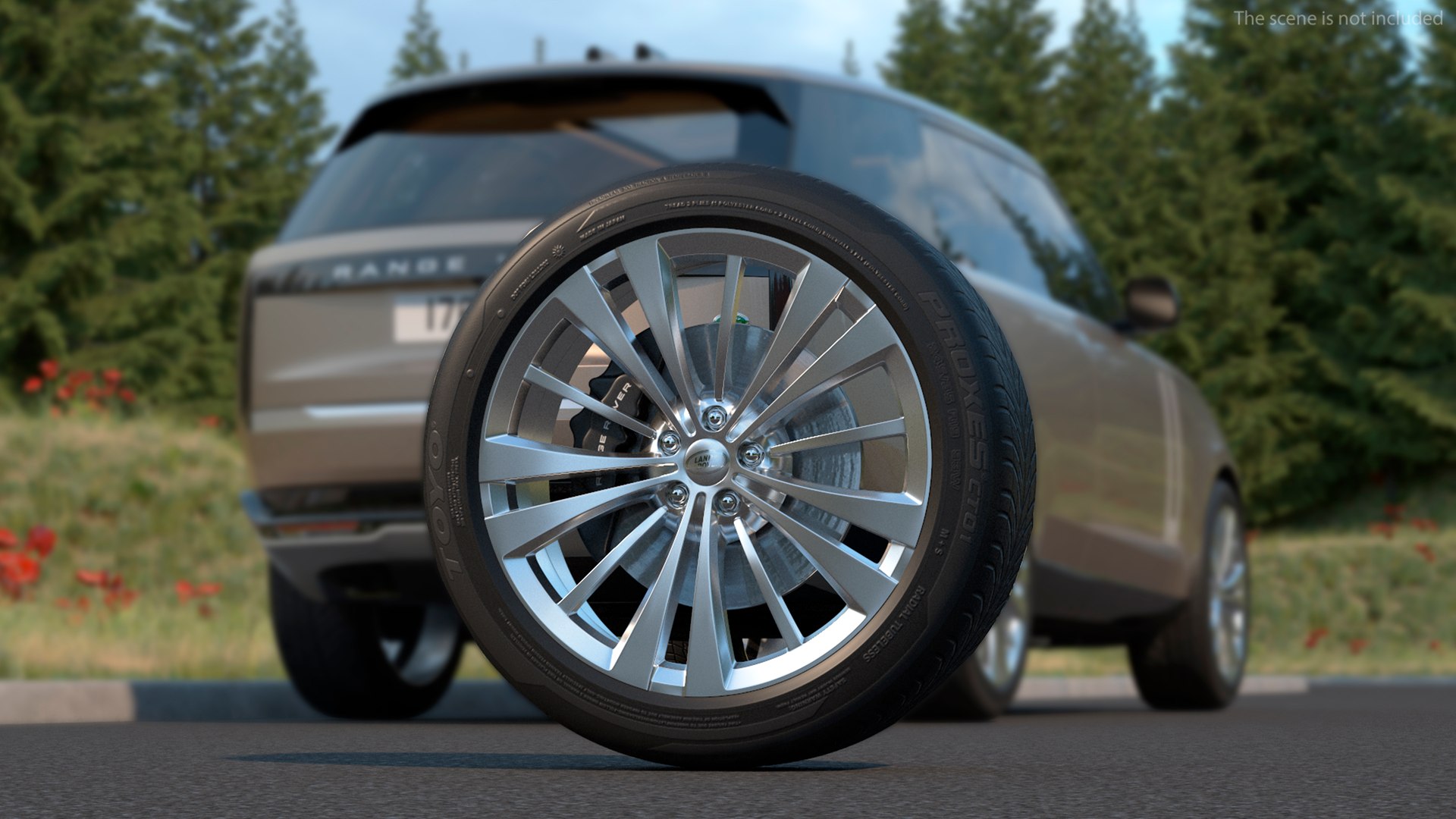 3D Range Rover Wheel - TurboSquid 1948177