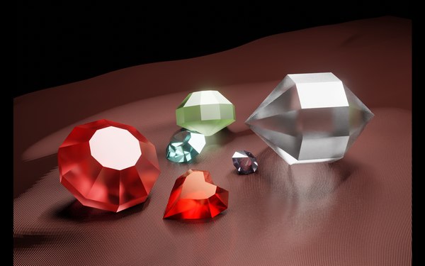 modelo 3d Low Poly Gems Pack 1 - TurboSquid 1971064