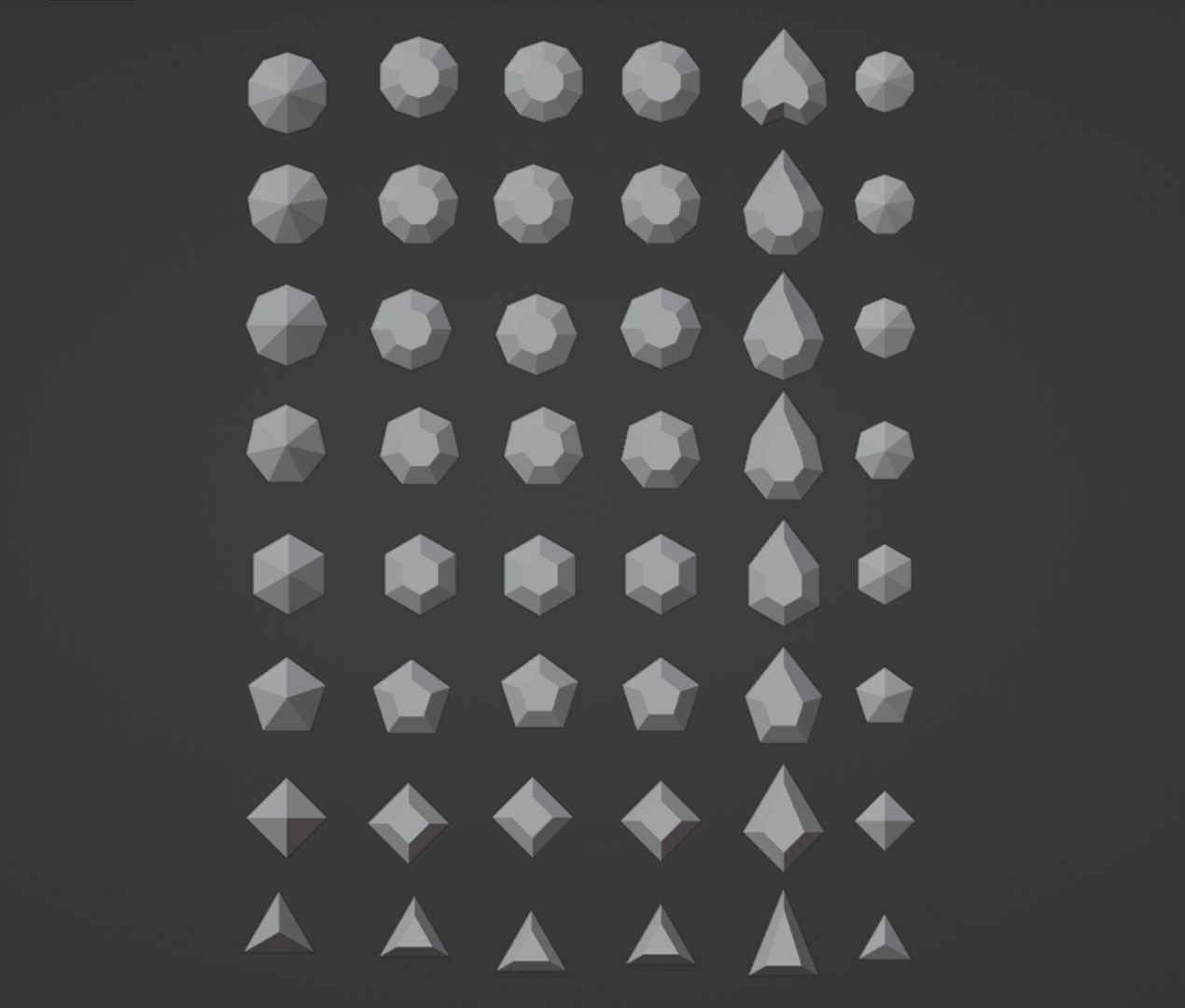 3D Low Poly Gems Pack 1 - TurboSquid 1971064