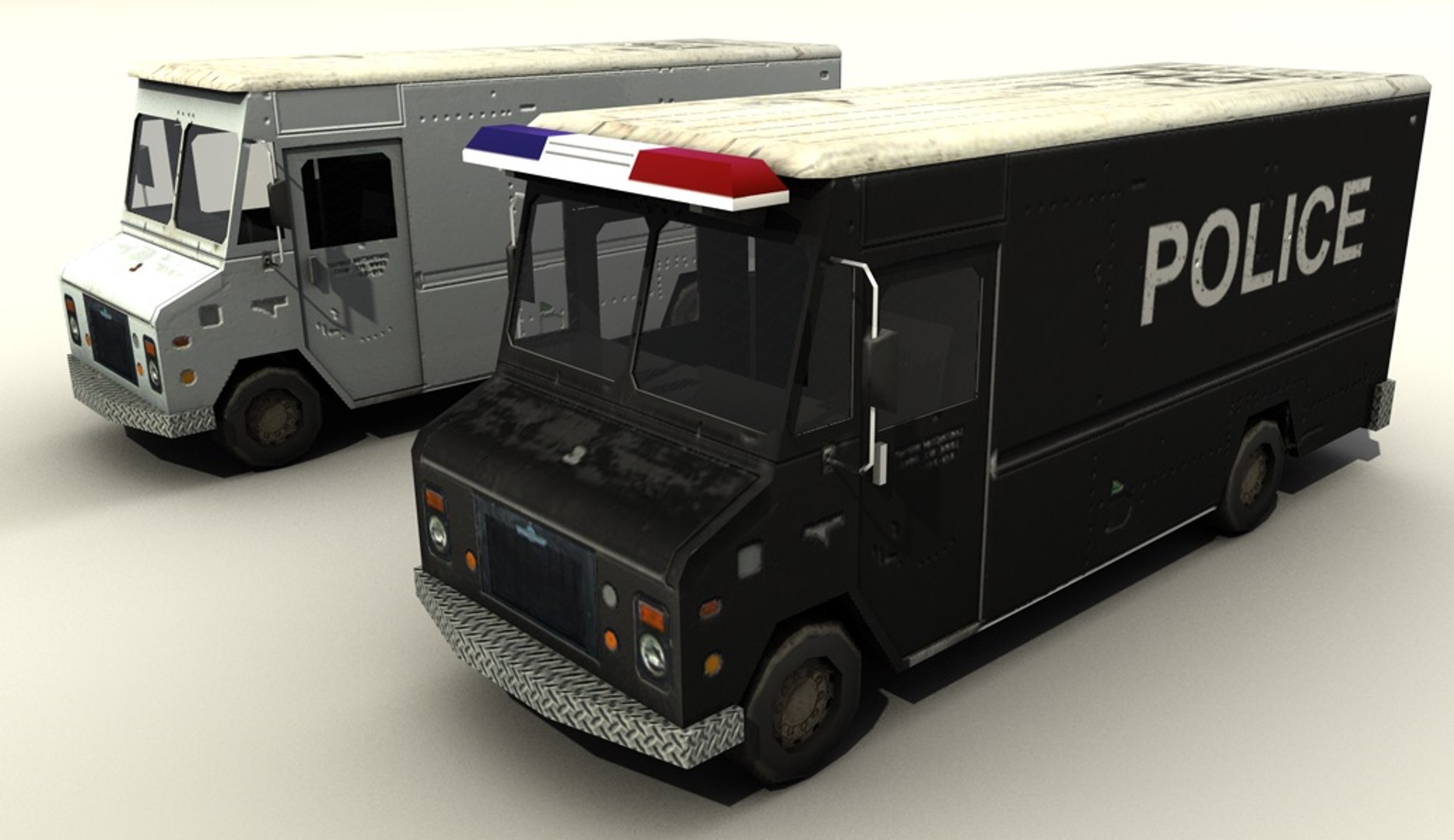 3d C4d Van Transport