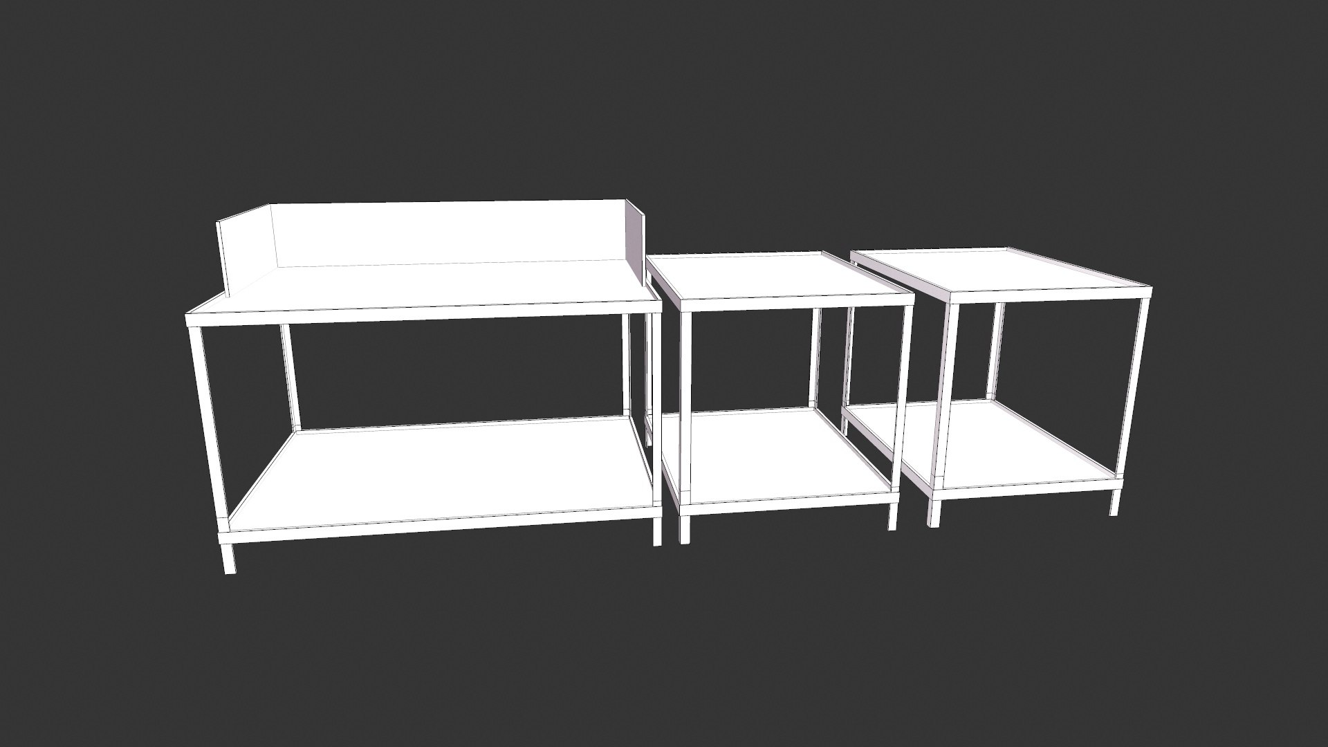 Industrial Table 3D Model - TurboSquid 2324186