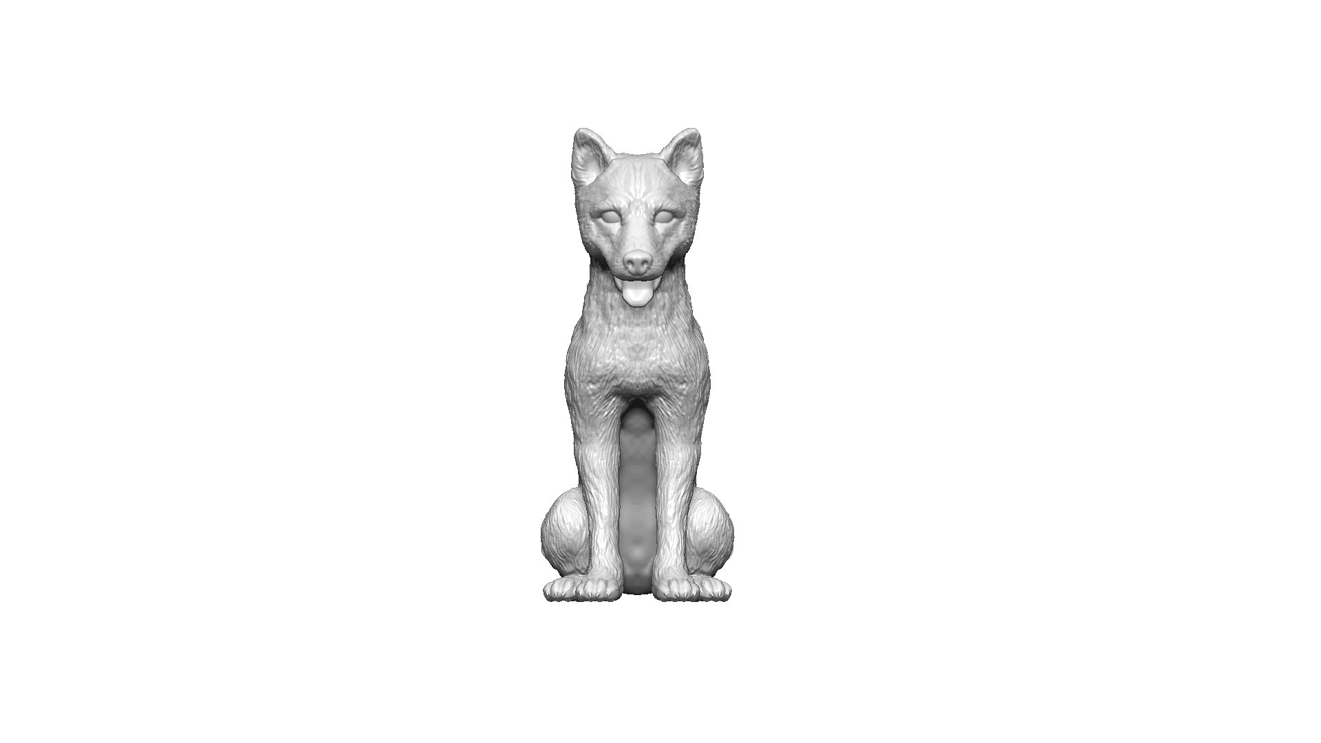 3D Jindo Dog Statue Zbrush Sculpt 3D Modeling Model - TurboSquid 1904287