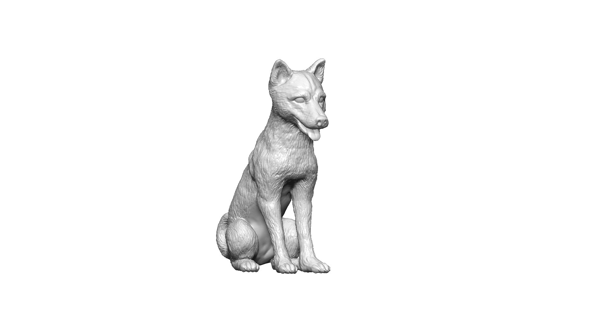 3D Jindo Dog Statue Zbrush Sculpt 3D Modeling Model - TurboSquid 1904287