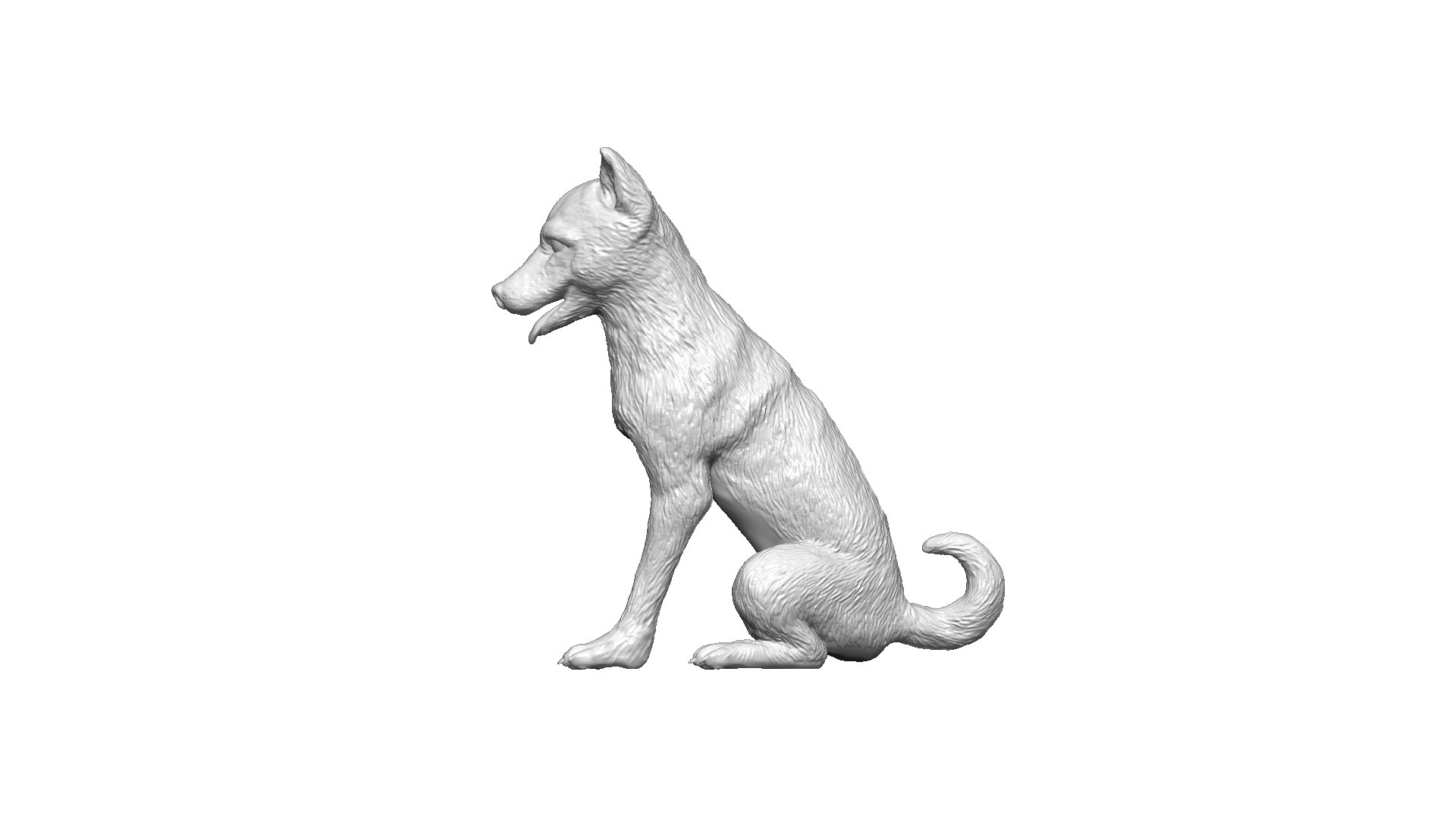 3D Jindo Dog Statue Zbrush Sculpt 3D Modeling Model - TurboSquid 1904287