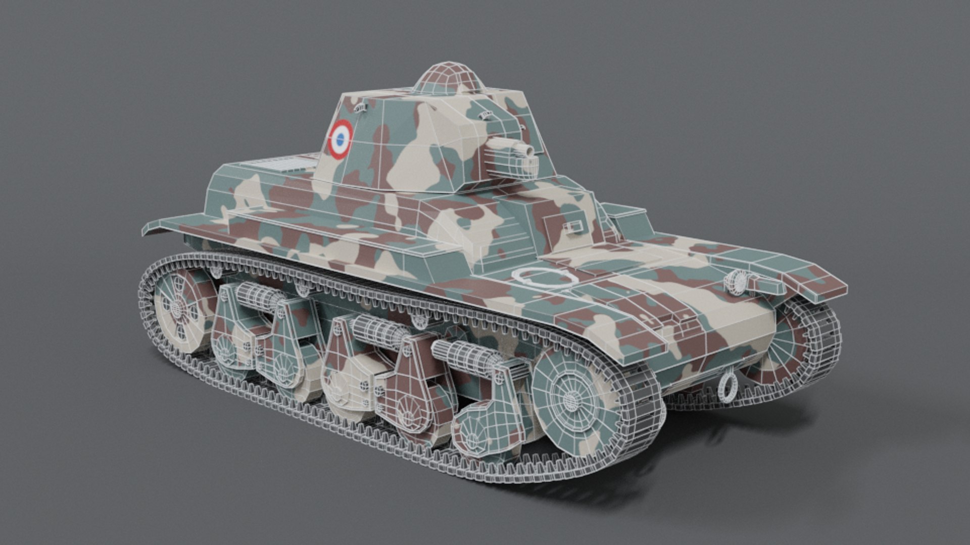 Renault r35 tank 3D - TurboSquid 1560522