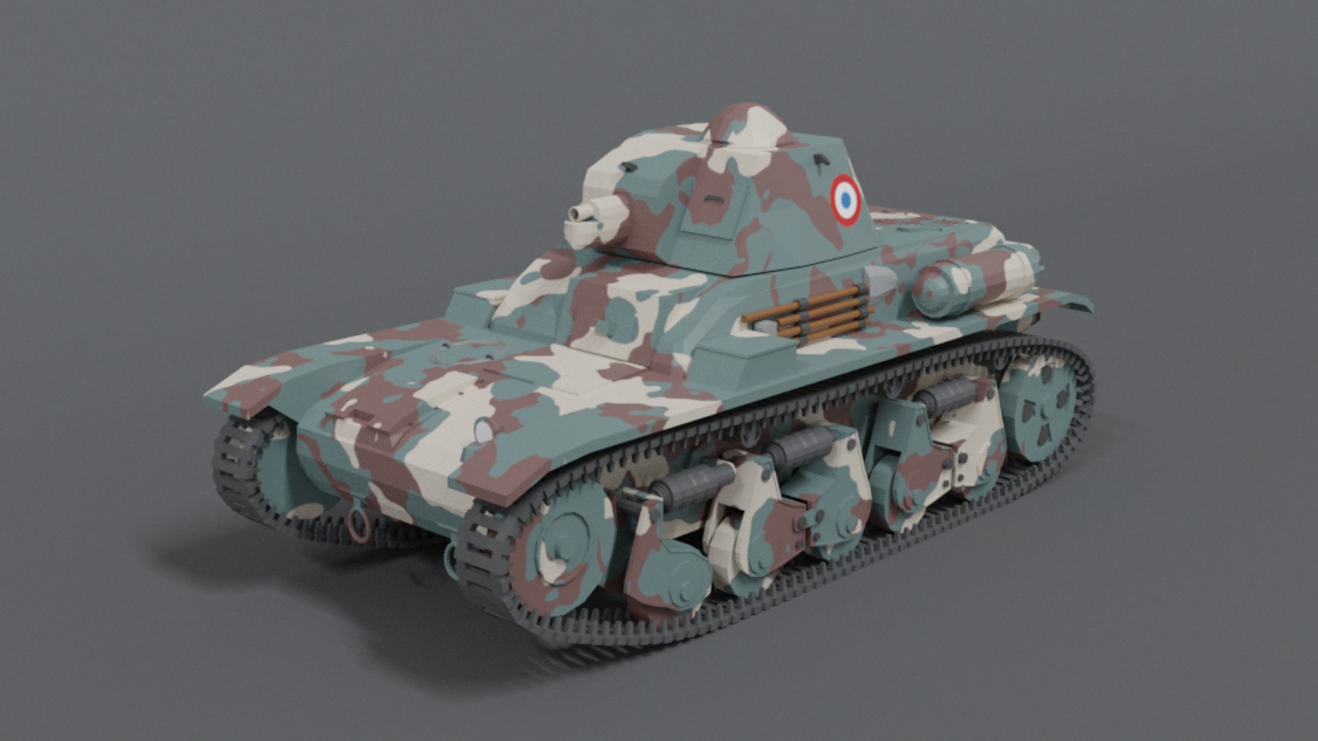 Renault r35 tank 3D - TurboSquid 1560522