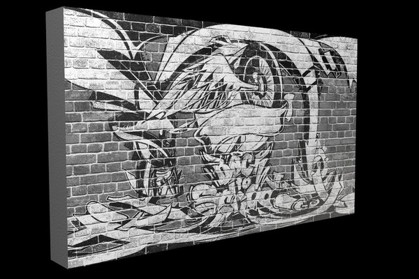 Graffiti wall 3D model - TurboSquid 1751105