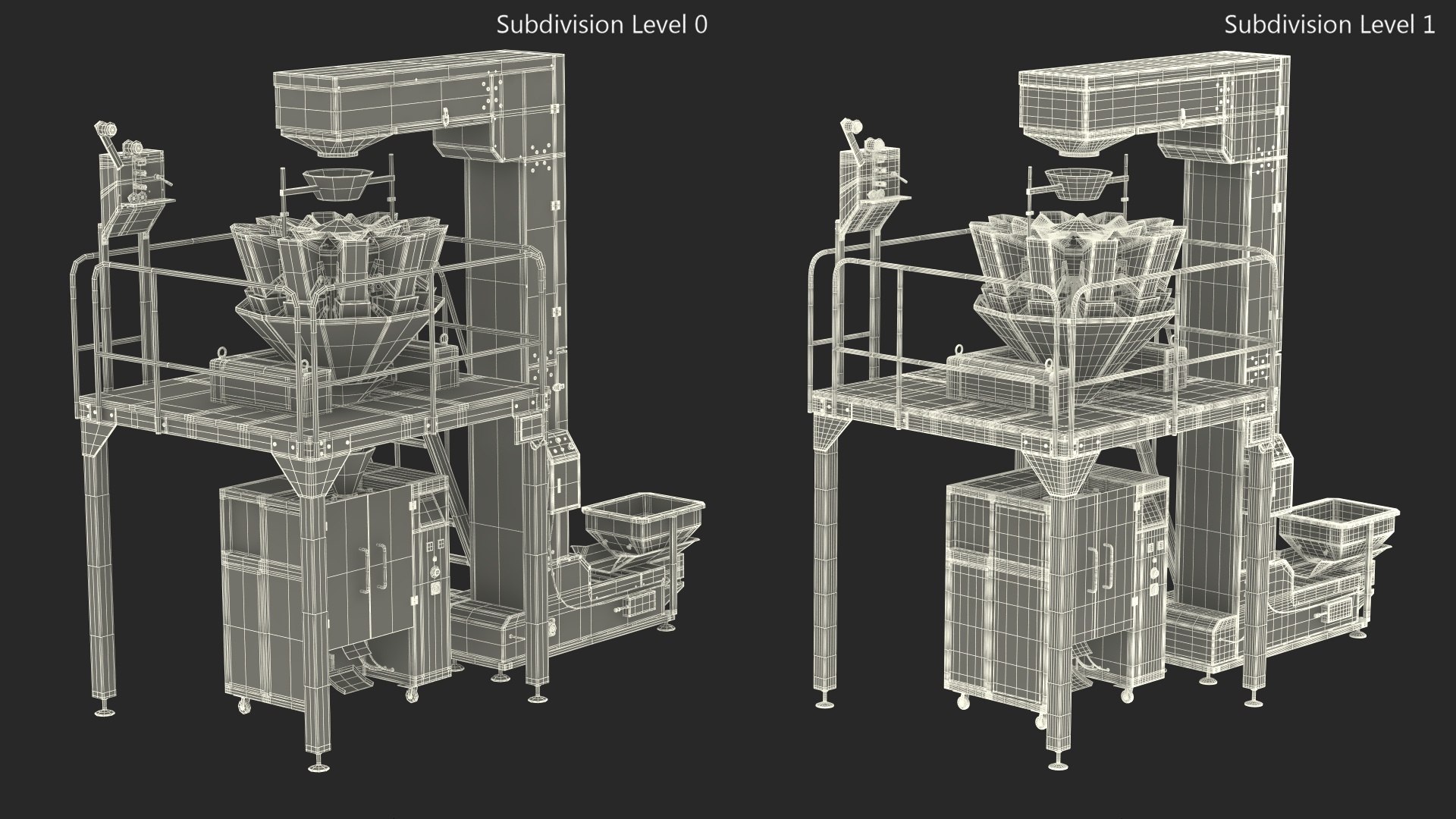 Vertical Fill Food Packaging Machine 3D - TurboSquid 2269777