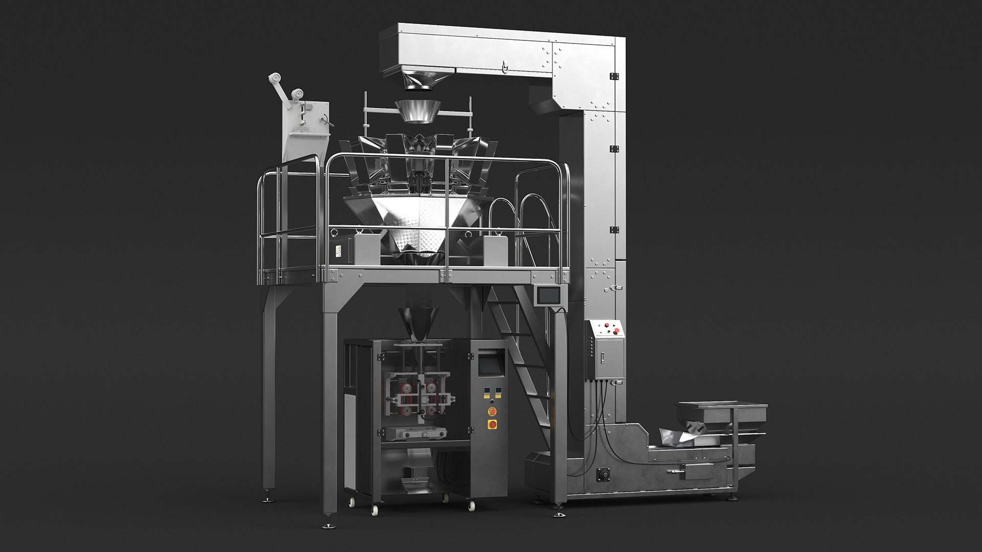 Vertical Fill Food Packaging Machine 3D - TurboSquid 2269777