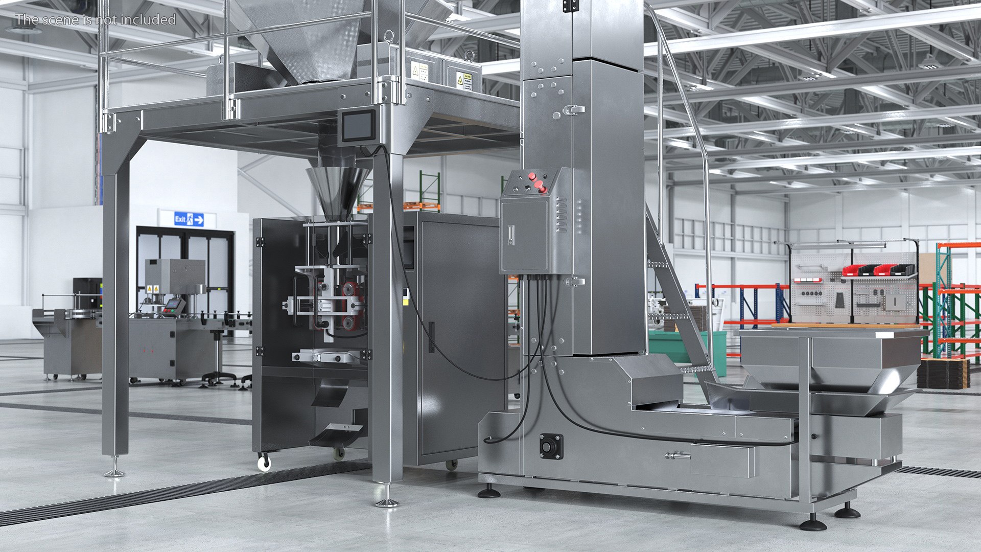 Vertical Fill Food Packaging Machine 3D - TurboSquid 2269777