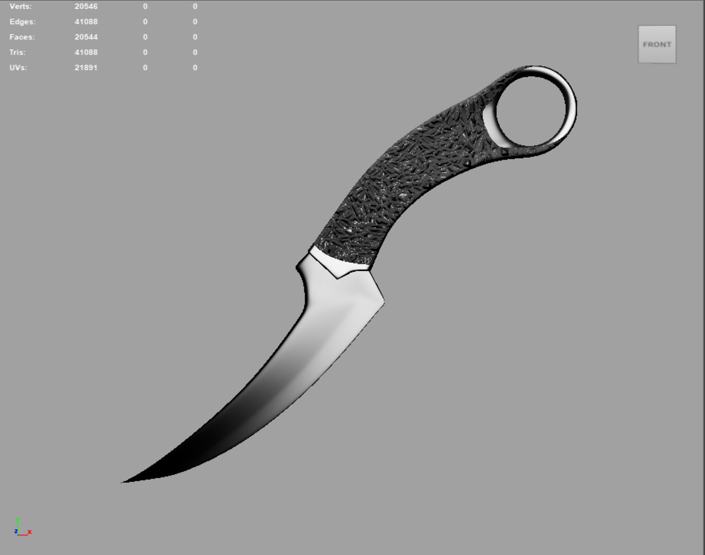 Neck Knife Dagger 3D model - TurboSquid 2073931