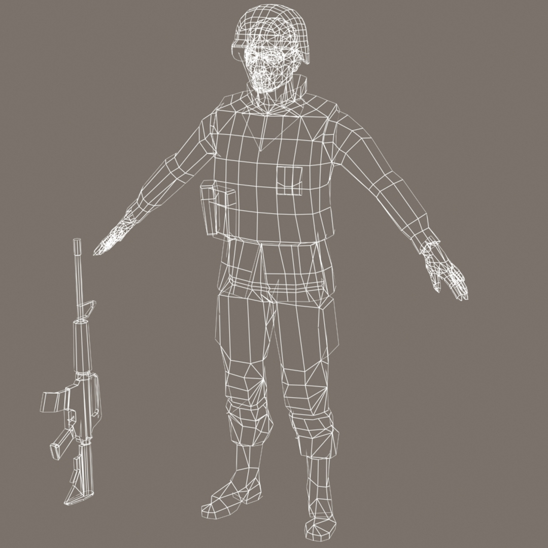 3d soldier m4 carbine model