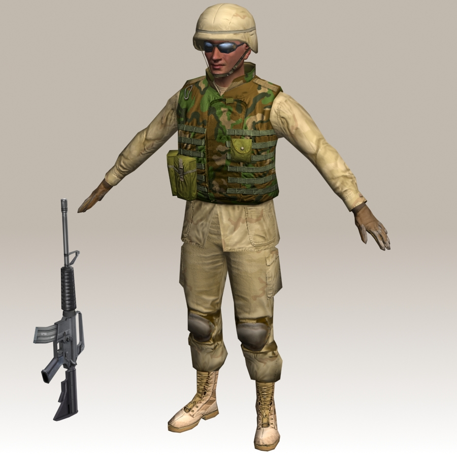 3d soldier m4 carbine model