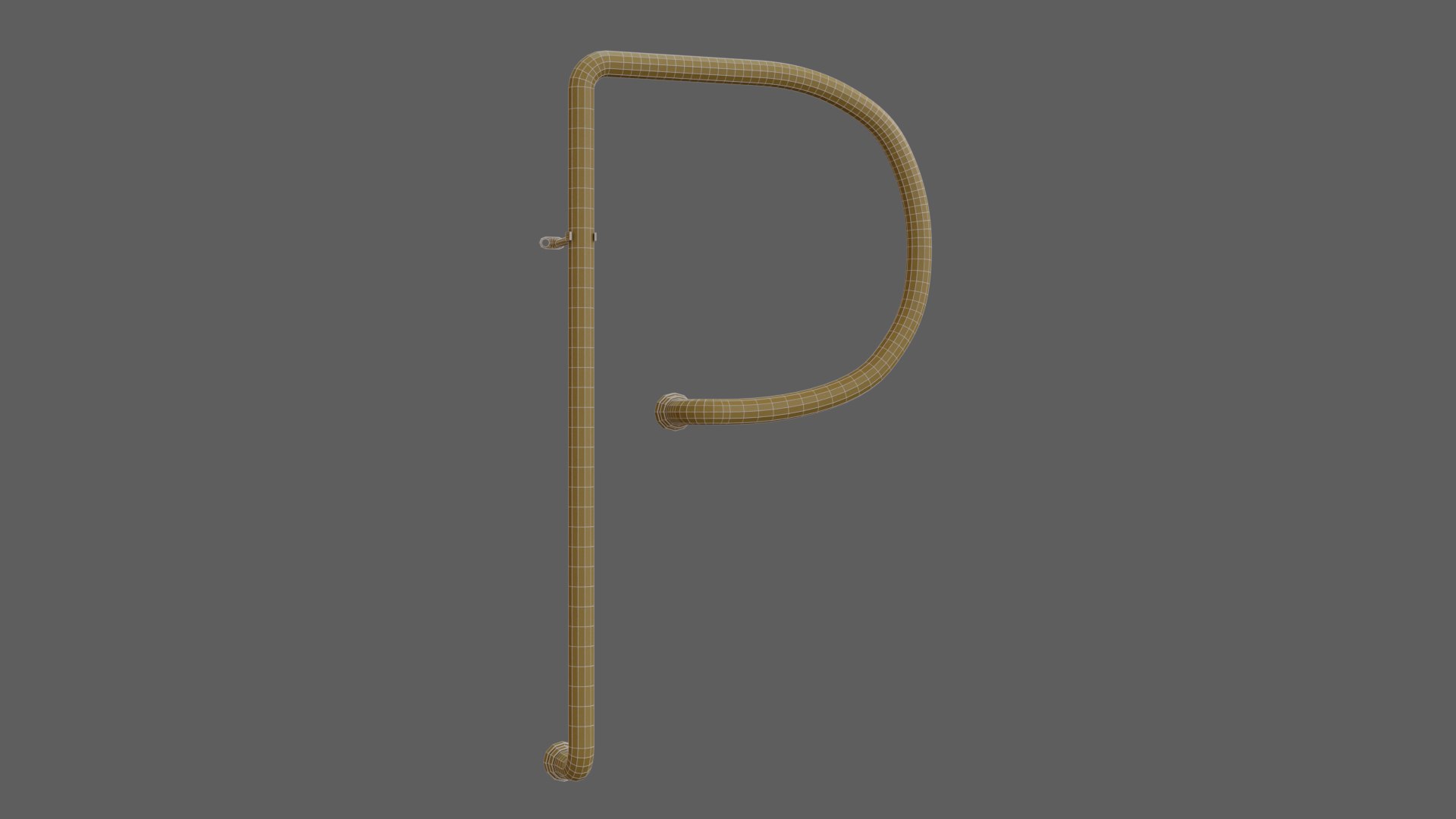 Neon Red Alphabet P 3D - TurboSquid 2154150