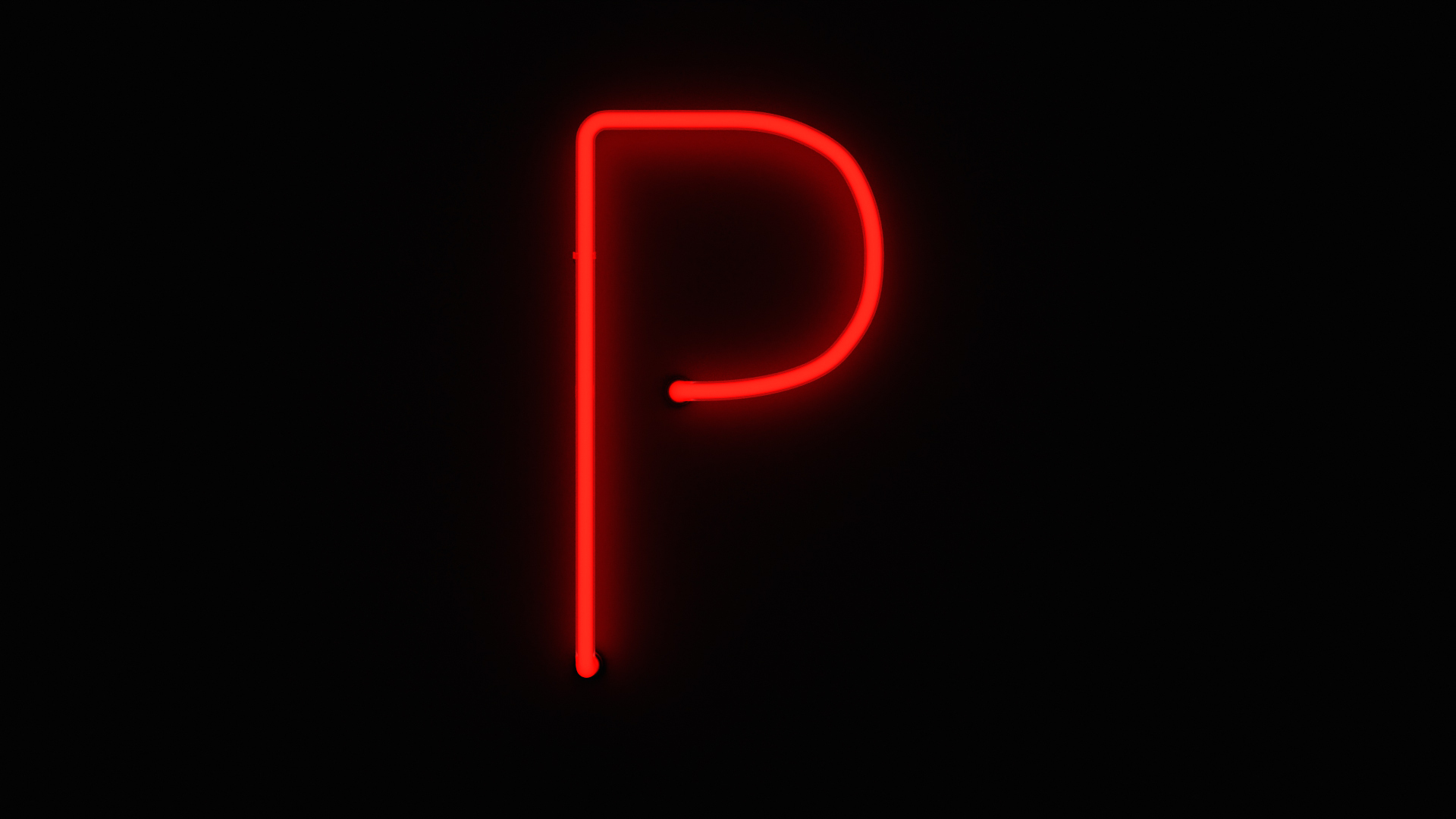 Neon Red Alphabet P 3D - TurboSquid 2154150