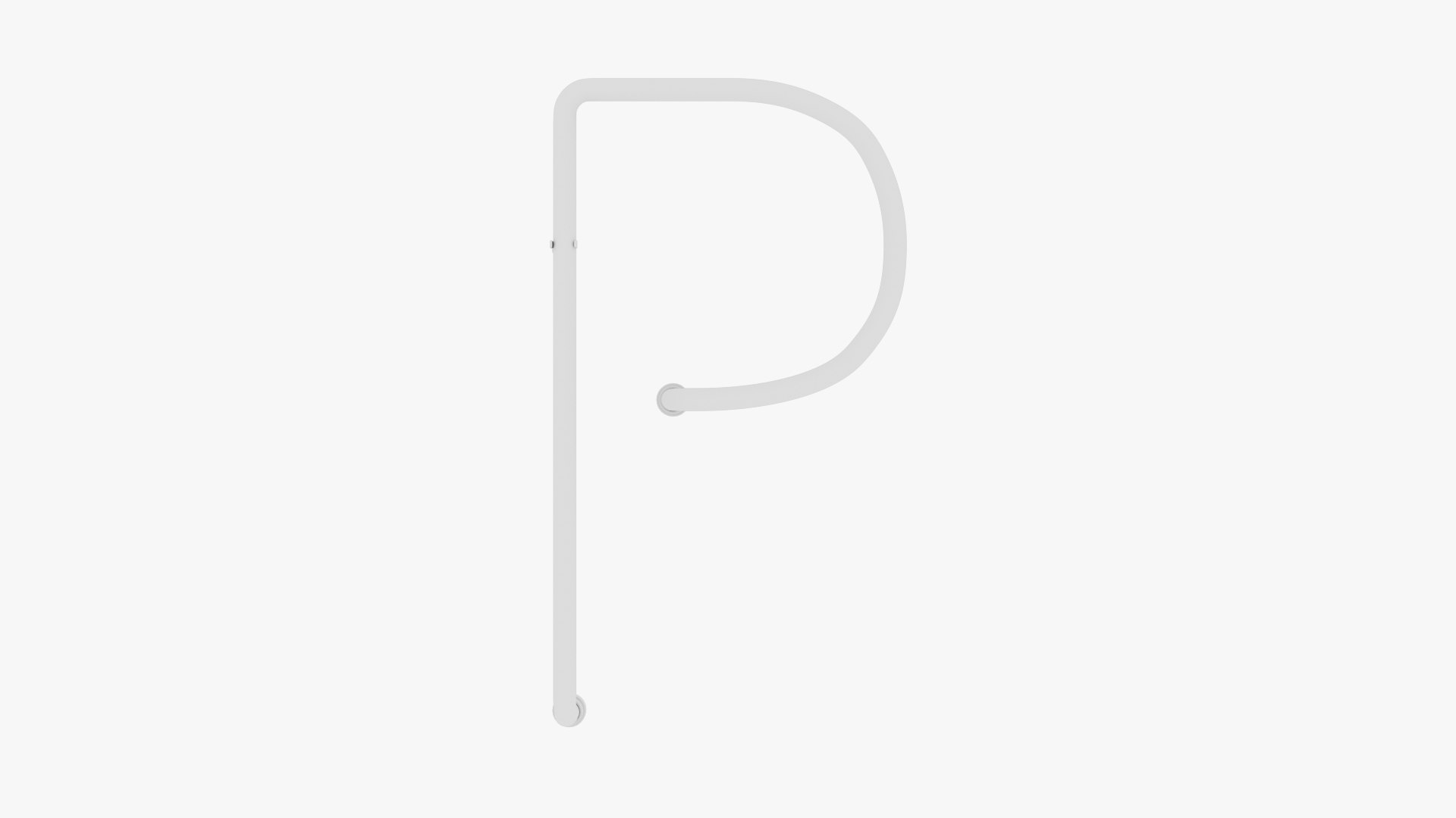 Neon Red Alphabet P 3D - TurboSquid 2154150