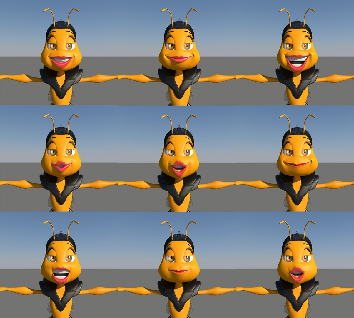 Ma Rigged Toon Queen Bee