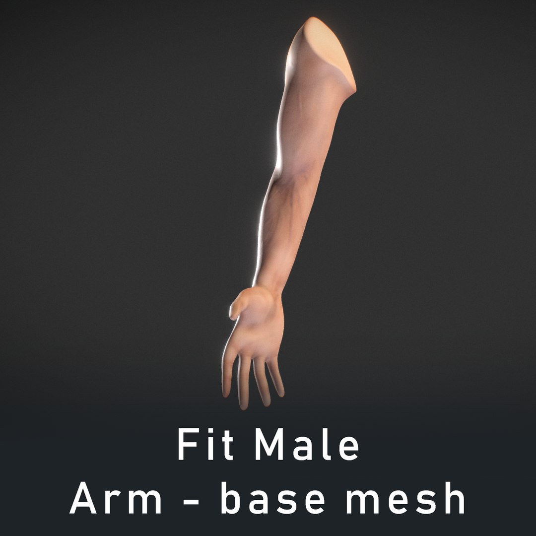 Human Male Arm - Base Mesh 3D Model - TurboSquid 1843582